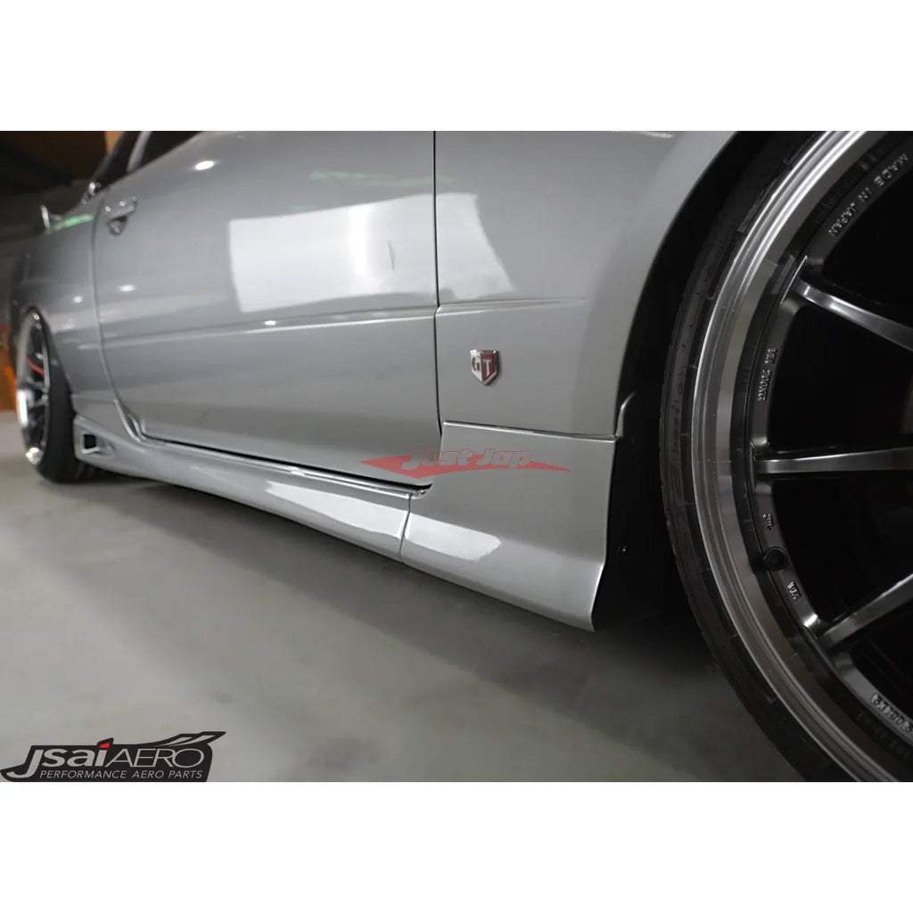 JSAI Aero Side Skirts - NISSAN R34 GTT 2 PIECE ALTIA STYLE – Just Jap