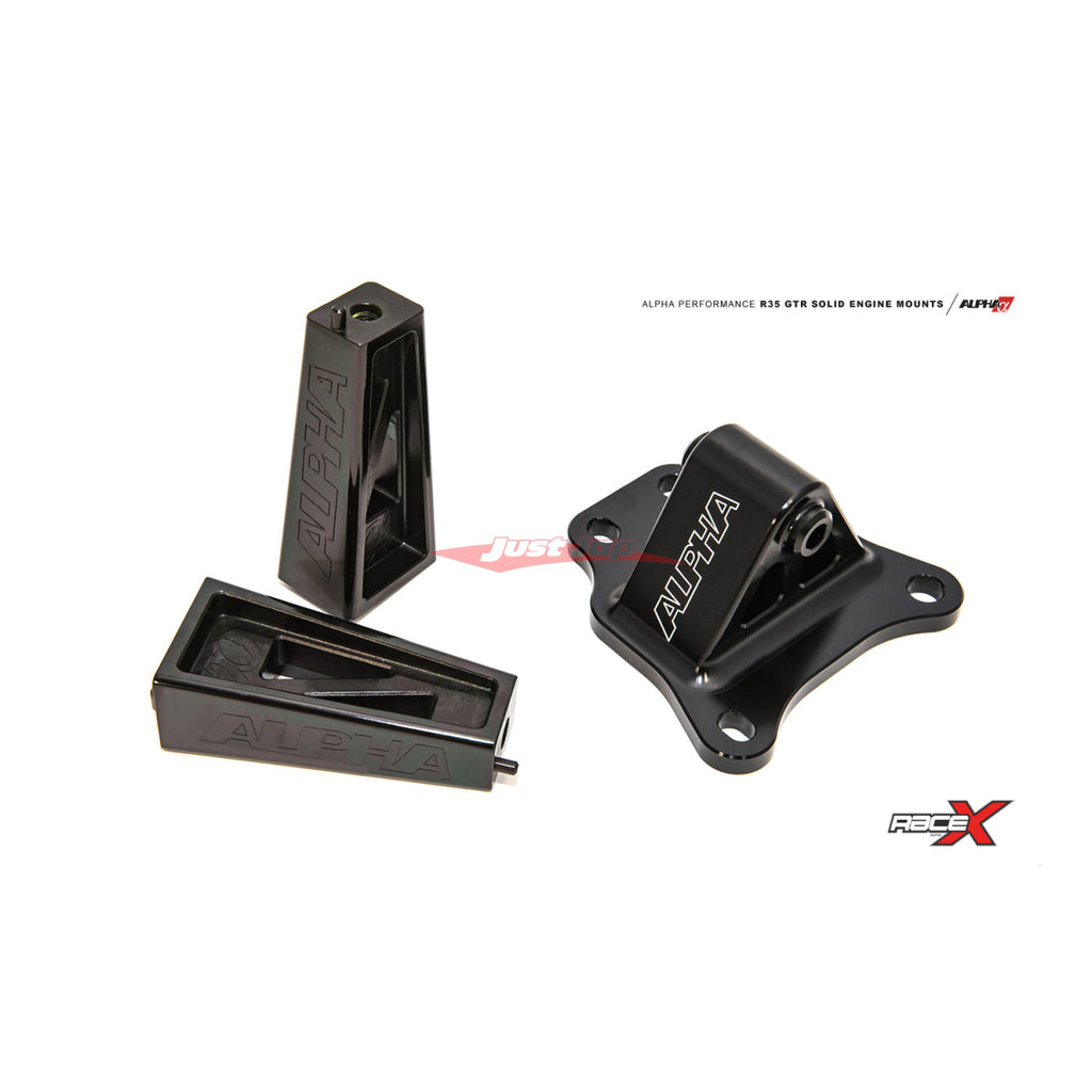 AMS Alpha Performance Race X Solid Engine Mounts fits Nissan R35 GTR V ...