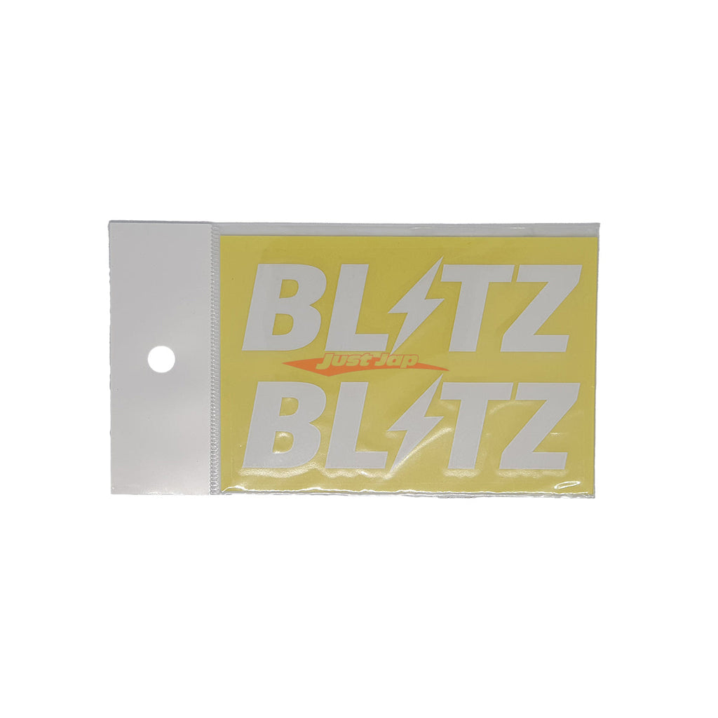 BLITZ Logo Sticker Set 100mm (White) – Just Jap