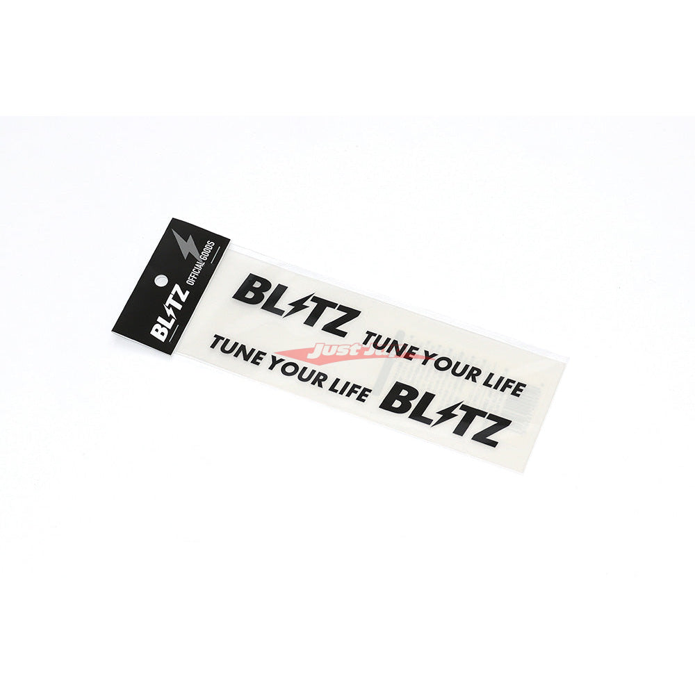 BLITZ Tune Your Life Sticker Set 185mm (Black) – Just Jap