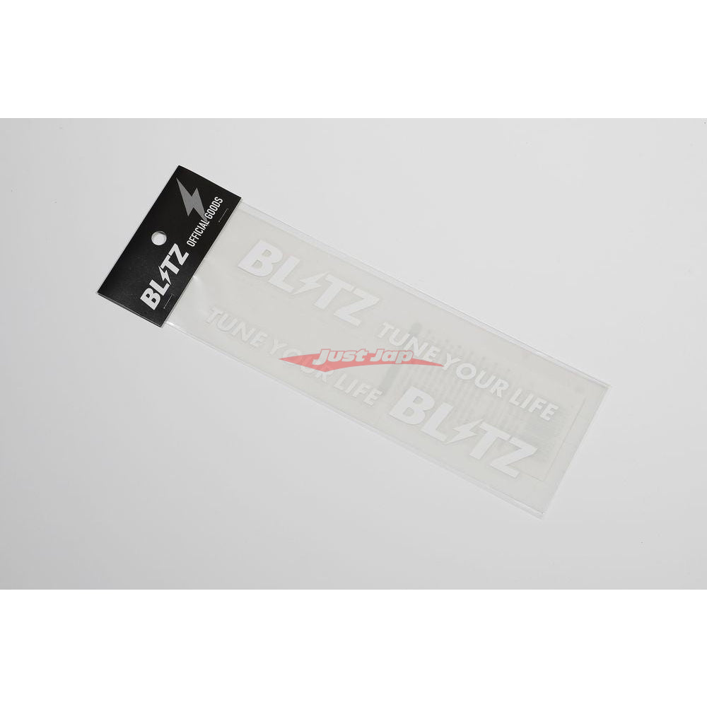 BLITZ Tune Your Life Sticker Set 185mm (White) – Just Jap
