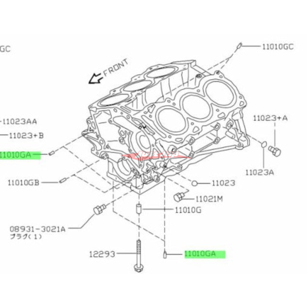 Genuine Nissan Cylinder Block Dowel Pin Fits Nissan VQ/VR Engines (Che ...