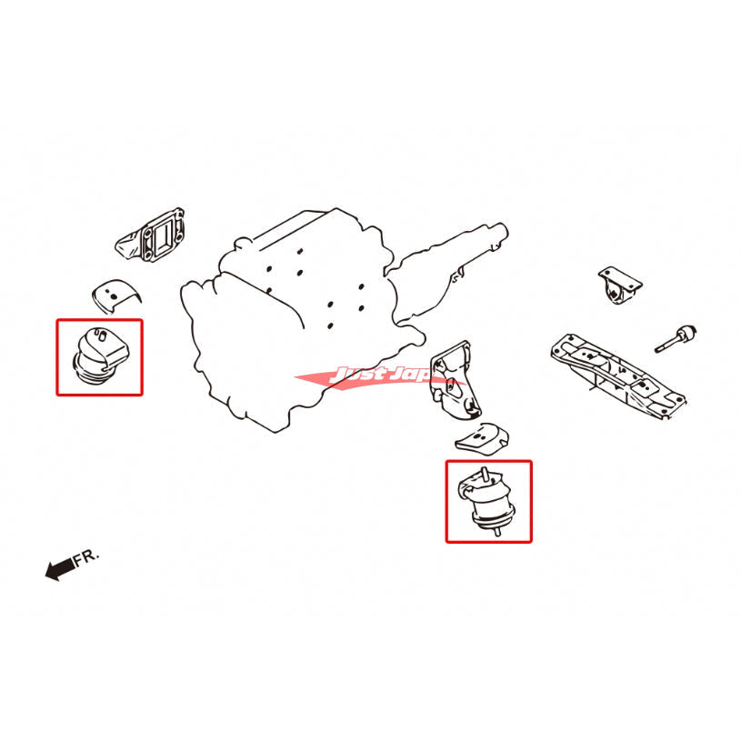 Genuine Nissan Engine Mount Fits Nissan M35 Stagea, V35 Skyline & Z33 ...