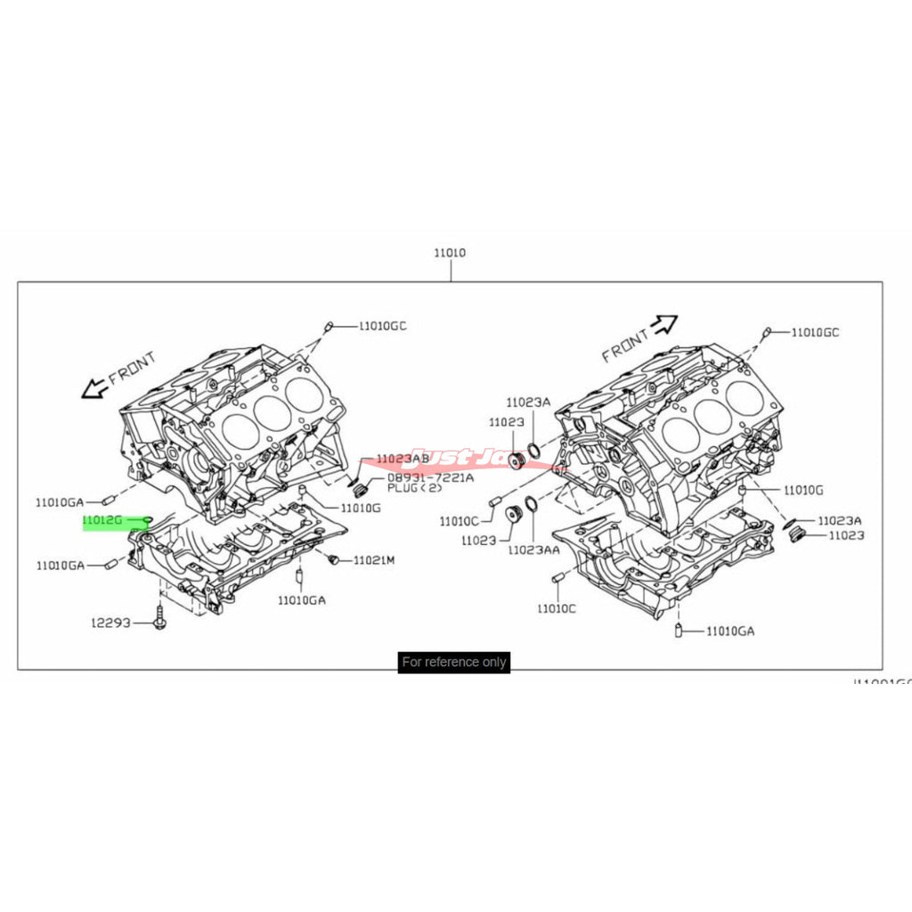 Genuine Nissan Oil Pump Cylinder Block O-Ring Fits Nissan E50/E51/F50 ...