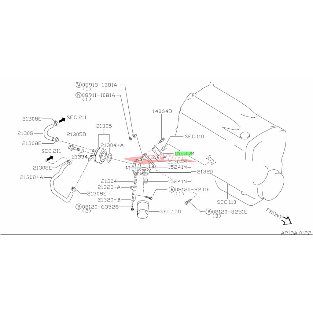 Genuine Nissan RB Oil Filter Housing Gasket Fits Nissan RB20 / RB25 ...