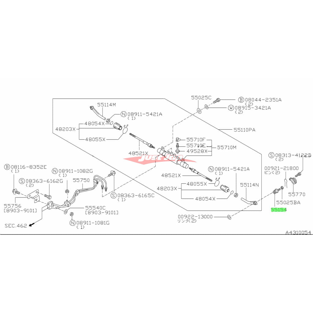 Genuine Nissan Rear Hicas Ball Joint Fits Nissan R34 Skyline GT-T, R33 ...