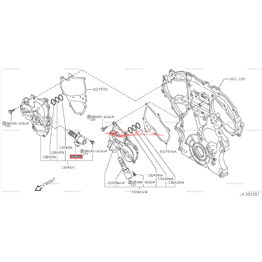 Genuine Nissan VCT Solenoid (R/H) Fits Nissan V36 Skyline, Z33 350Z Se ...