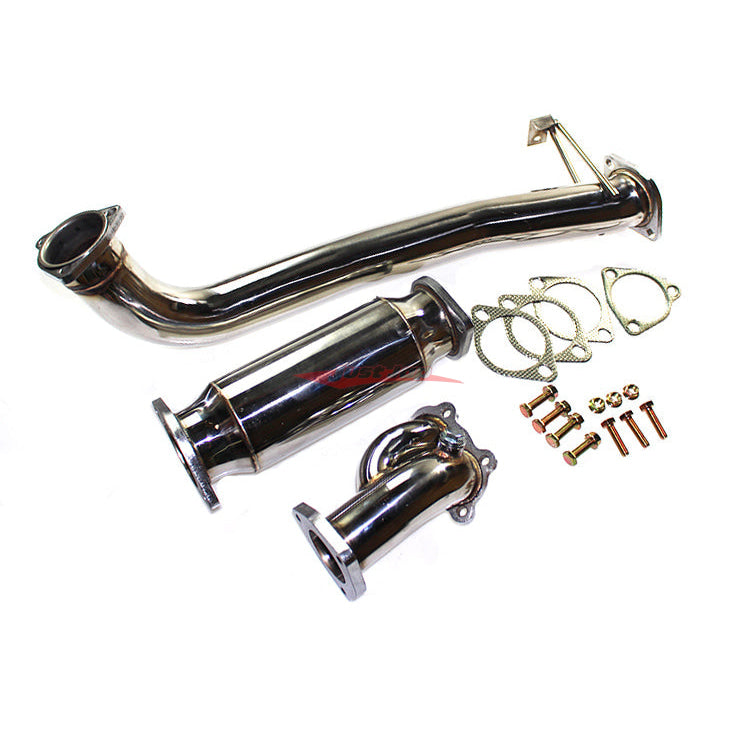 JJR Hyperflow Stainless Steel Exhaust System Titanium Look Tip (De-Cat ...