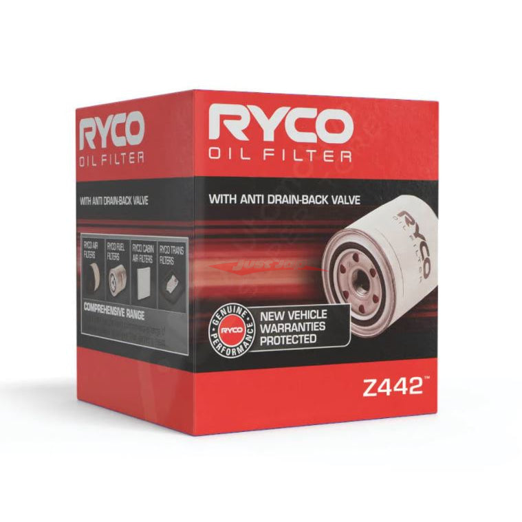 Ryco Oil Filter Z442 Fits Nissan S13 Silvia, 180SX, N14 Pulsar, R34 Sk ...
