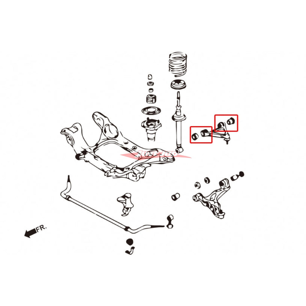 Front Upper Arm Pillow Ball Bushing, Mazda, RX7 FD3S, ZSS – Just Jap